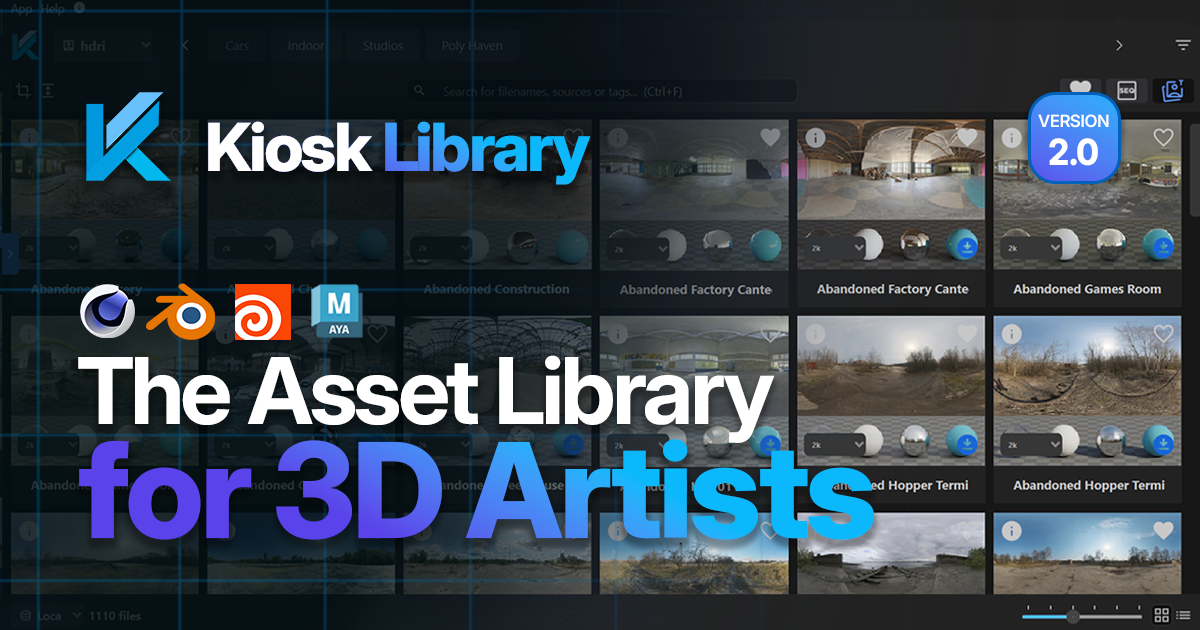 Kiosk Library for 3D Artists